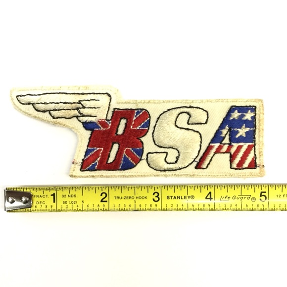 BSA | Accessories | Vintage Bsa Motorcycle Embroidered Patch | Poshmark